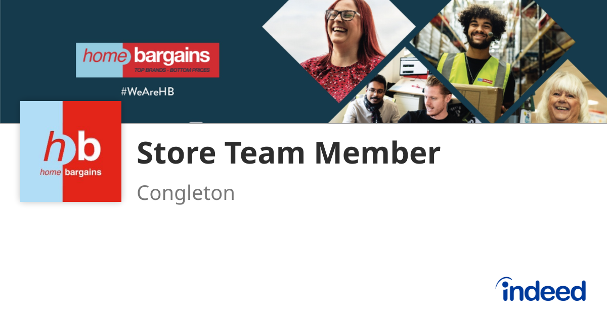 Store Team Member - Congleton CW12 4NB - Indeed.com