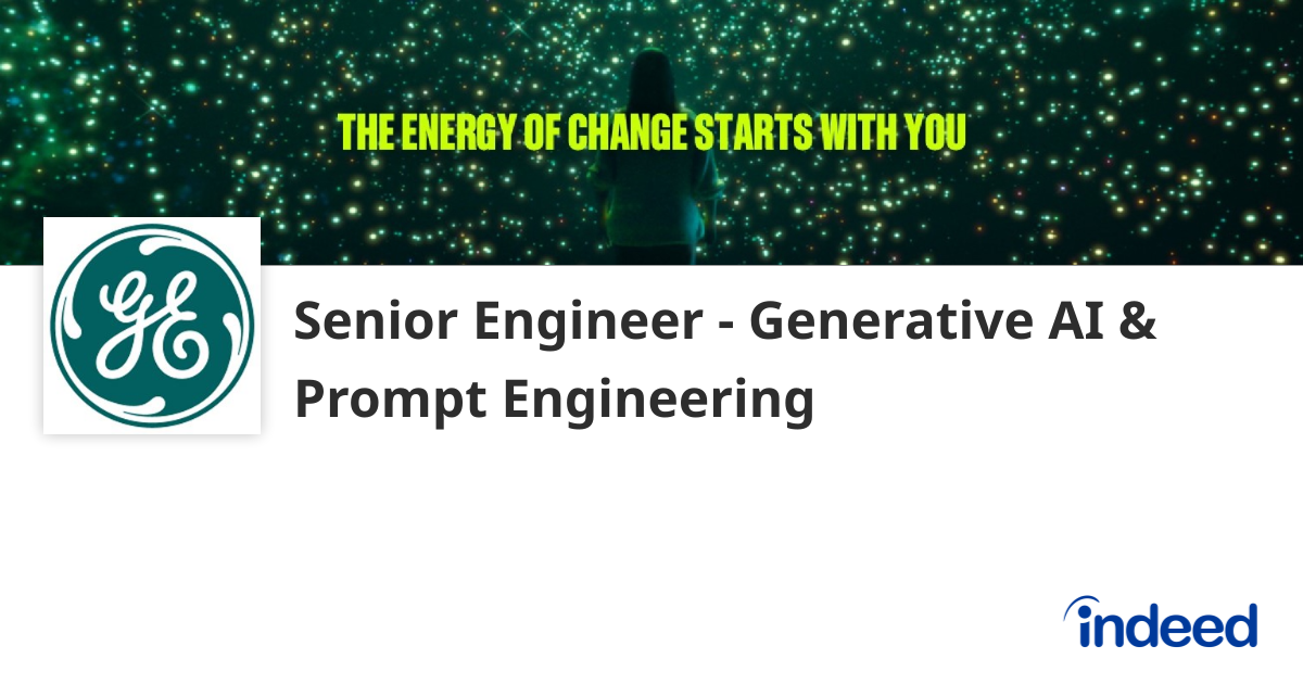Senior Engineer - Generative AI & Prompt Engineering - Bengaluru ...
