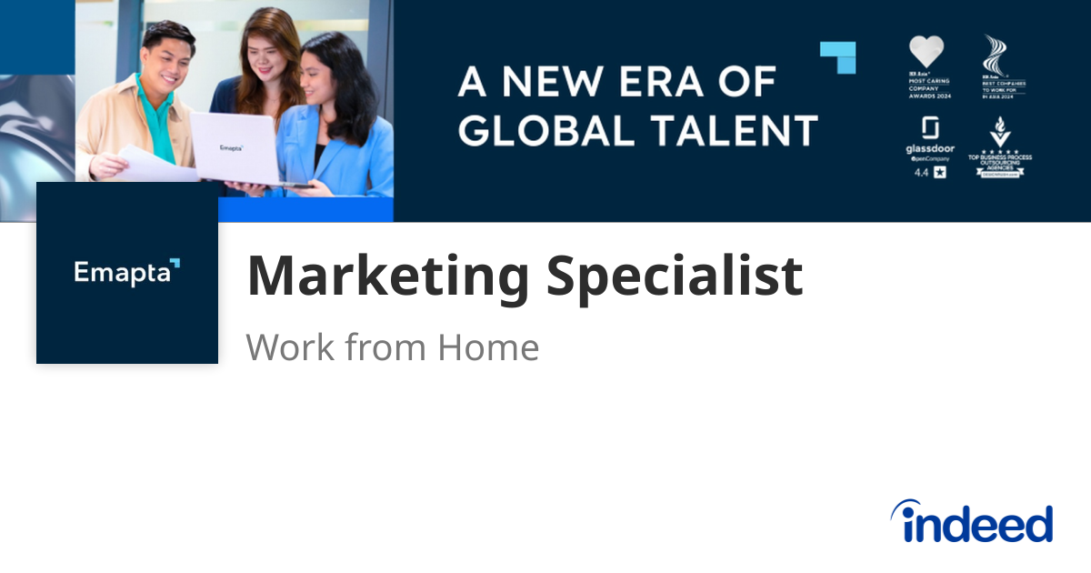 Marketing Specialist - Work from Home - Indeed.com