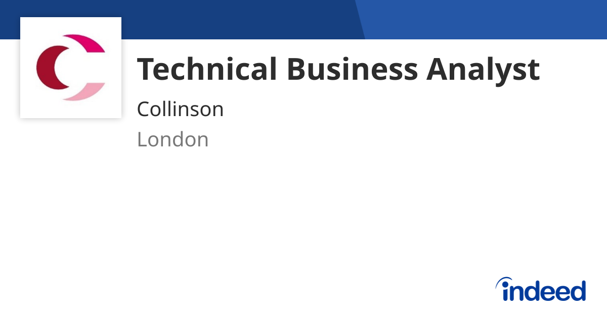 Technical Business Analyst - London SE1 2AQ - Indeed.com