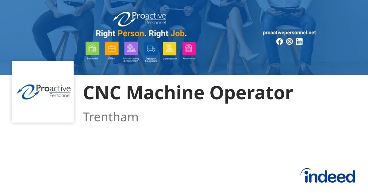 CNC Machine Operator - Trentham ST4 - Indeed.com