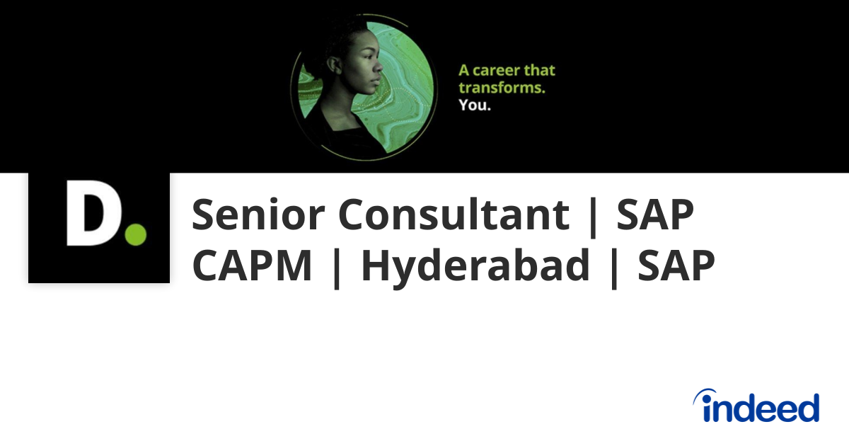 Senior Consultant | SAP CAPM | Hyderabad | SAP - Hyderabad, Telangana ...