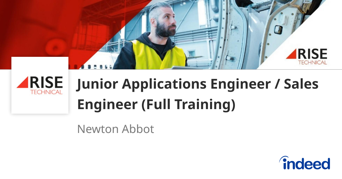Junior Applications Engineer / Sales Engineer (Full Training) - Newton ...