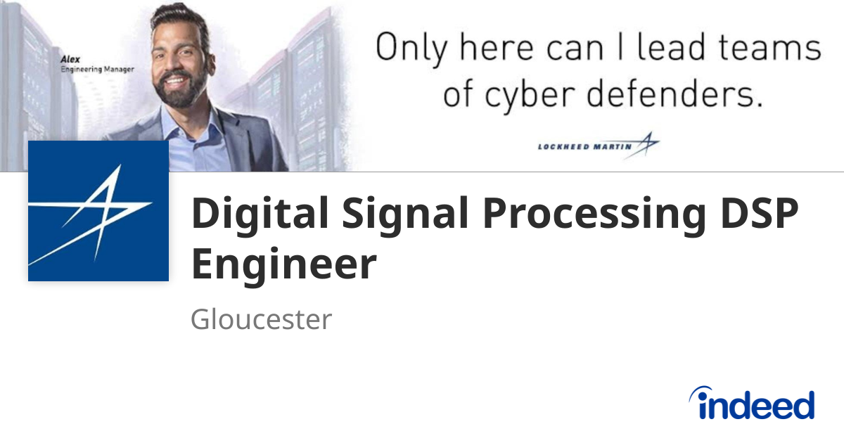 Digital Signal Processing DSP Engineer - Gloucester - Indeed.com
