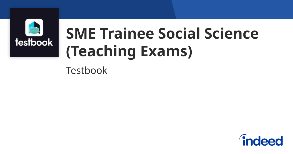 SME Trainee Social Science (Teaching Exams) - Navi Mumbai, Maharashtra ...