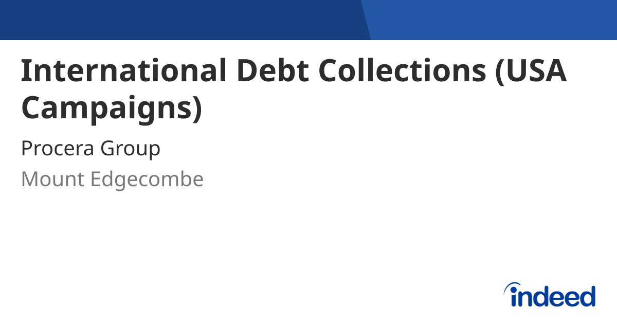 International Debt Collections (USA Campaigns) - Mount Edgecombe ...