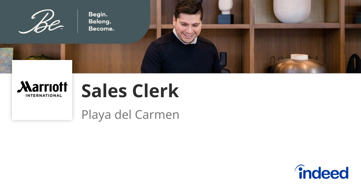 Sales Clerk - 77717, Playa del Carmen, QRoo. - Indeed.com