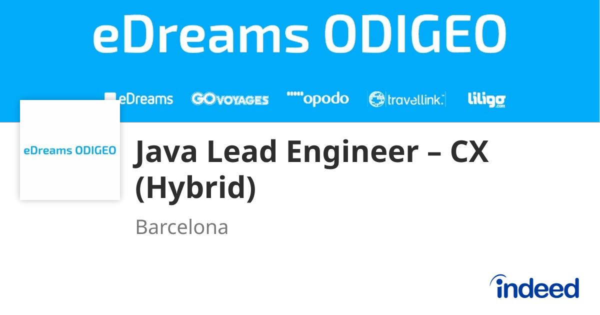 Java Lead Engineer – CX (Hybrid) - Barcelona, Barcelona provincia - Indeed.com