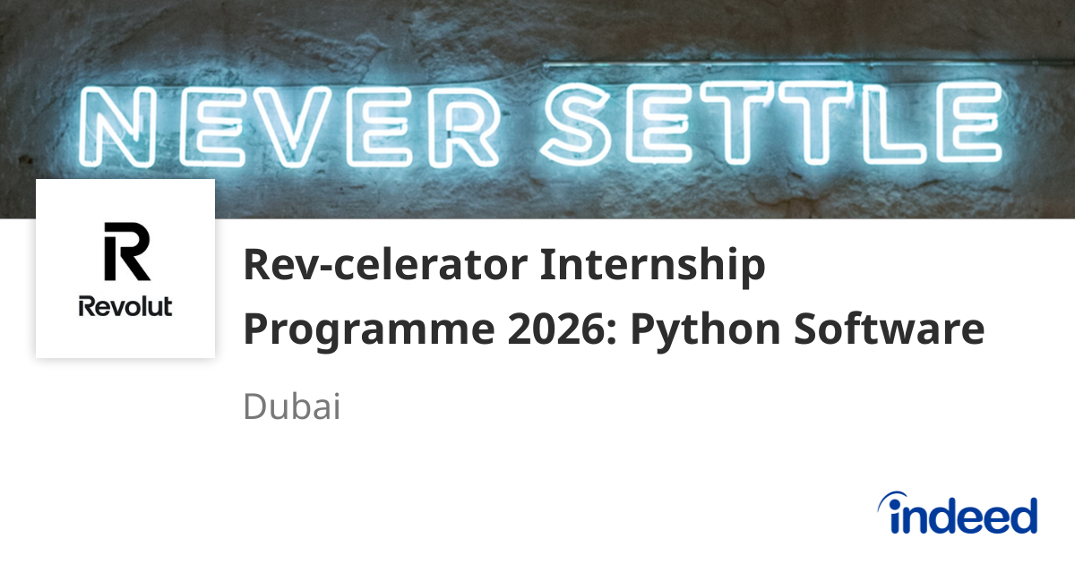Rev-celerator Internship Programme 2026: Python Software Engineer ...