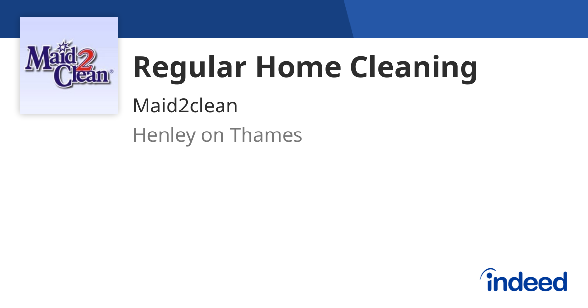 Regular Home Cleaning - Henley on Thames - Indeed.com