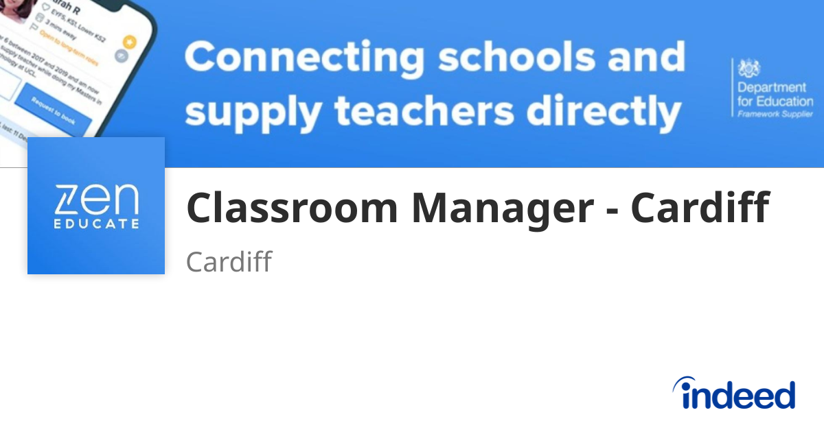 Classroom Manager - Cardiff - Cardiff - Indeed.com