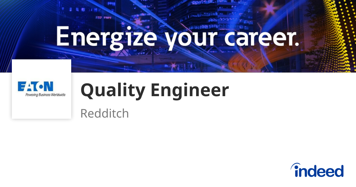 Quality Engineer - Redditch - Indeed.com