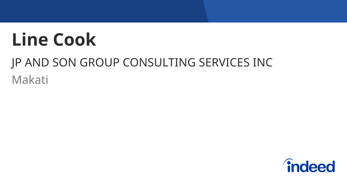 Line Cook - Makati - Indeed.com