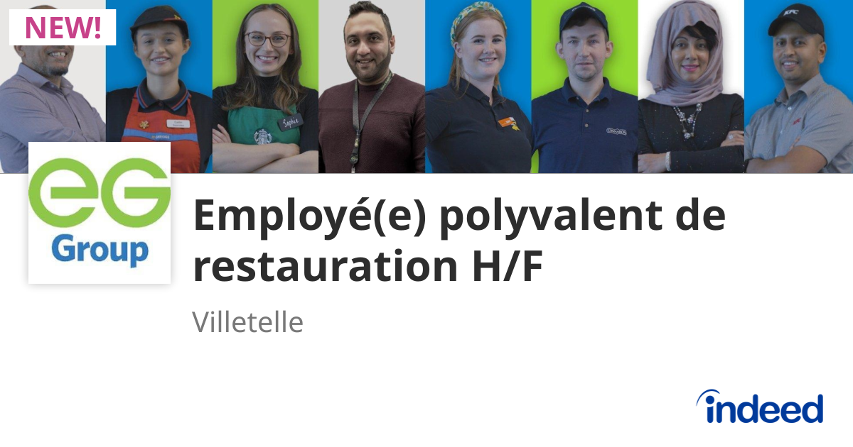Employé(e) polyvalent de restauration H/F - 34400 Villetelle - Indeed.com