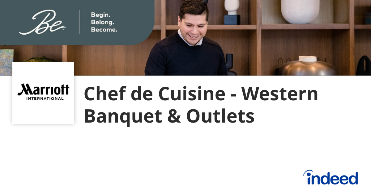 Chef de Cuisine - Western Banquet & Outlets - Hong Kong - Indeed.com