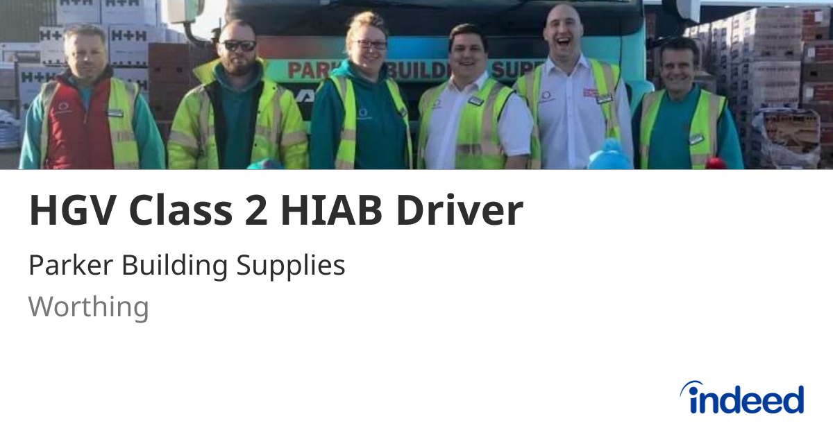 HGV Class 2 HIAB Driver - Worthing - Indeed.com