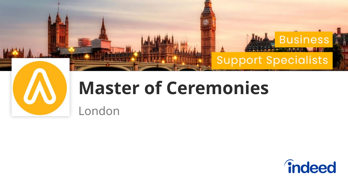 Master of Ceremonies - London W1K - Indeed.com