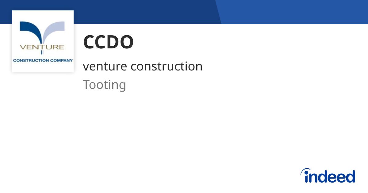 CCDO - Tooting SW17 0AN - Indeed.com