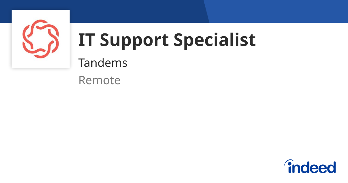 IT Support Specialist - Remote - Indeed.com