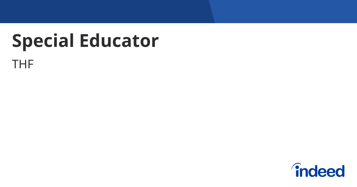 Special Educator - Mumbai, Maharashtra - Indeed.com