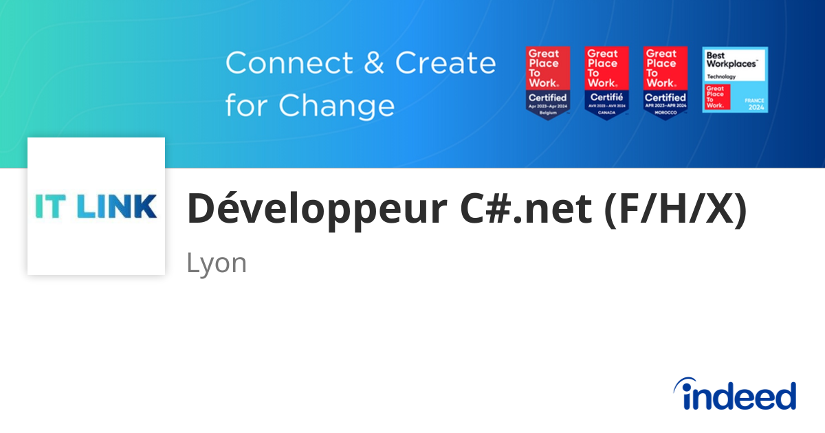Développeur C#.net (F/H/X) - Lyon (69) - Indeed.com