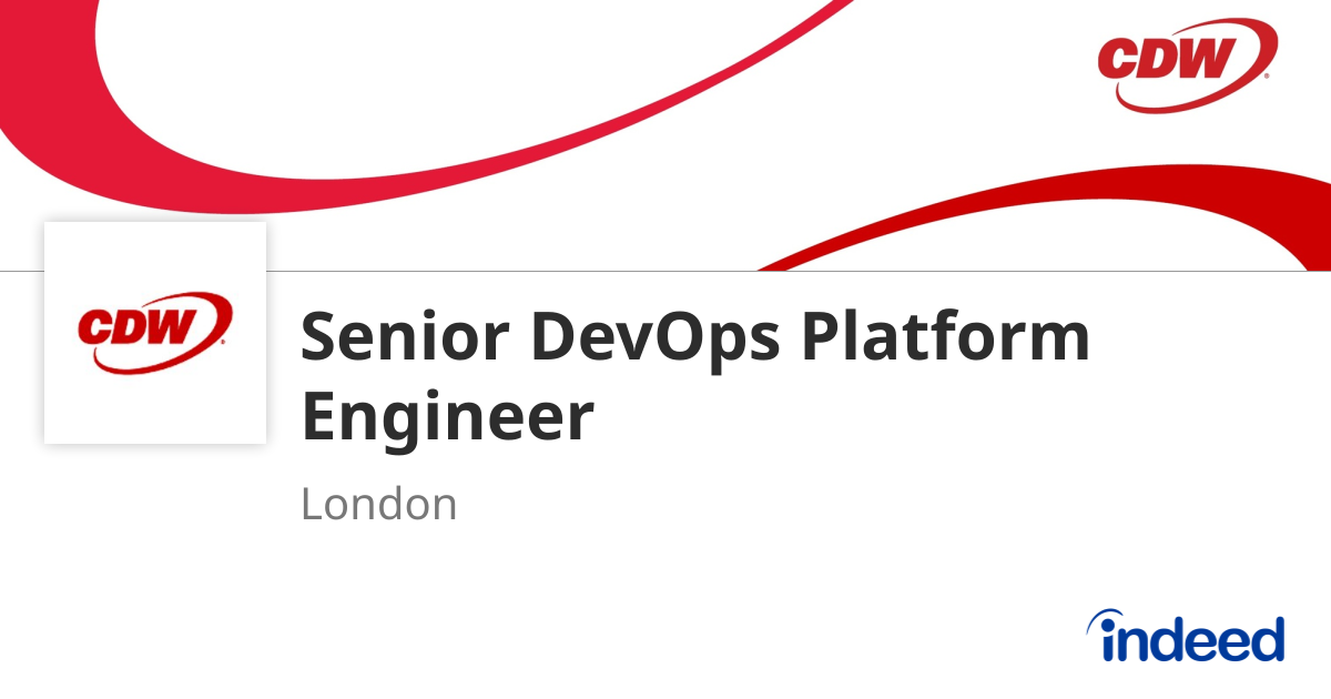 Senior DevOps Platform Engineer - London EC4M 9AF - Indeed.com