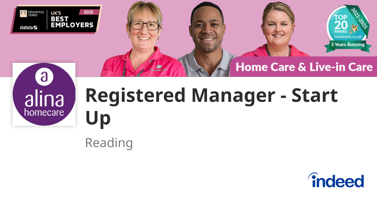 Registered Manager - Start Up - Reading - Indeed.com