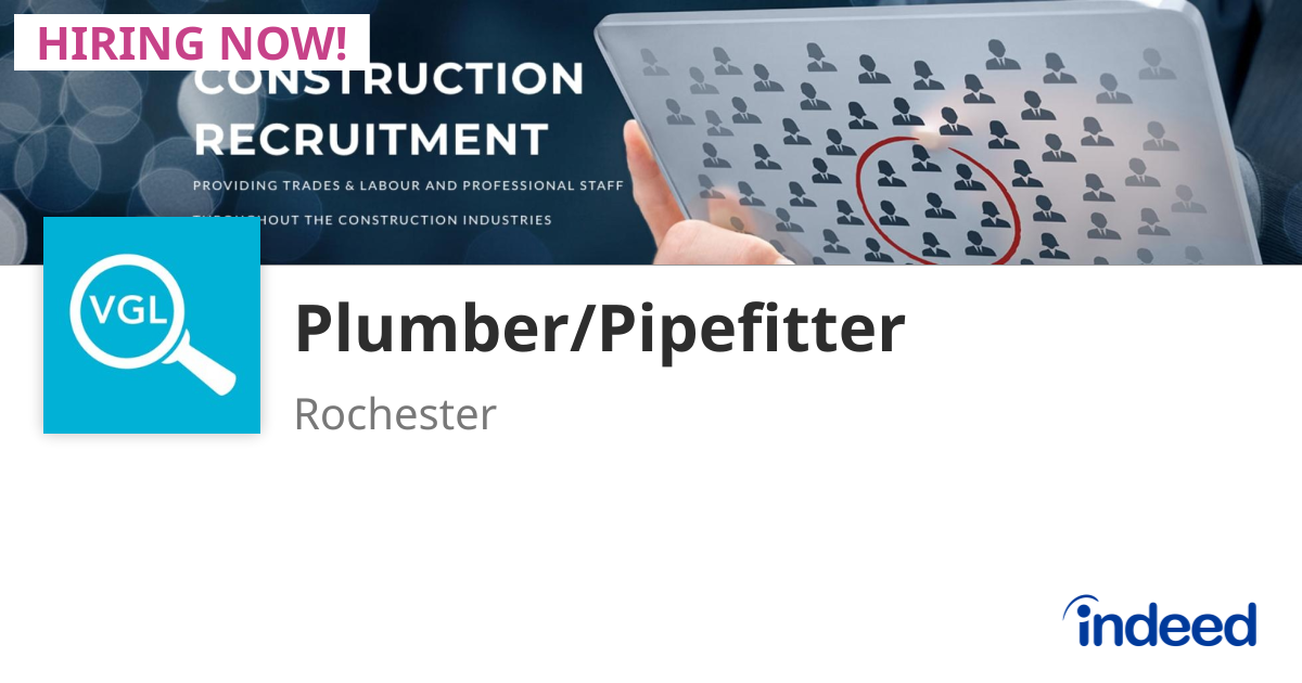 Plumber/Pipefitter - Rochester - Indeed.com