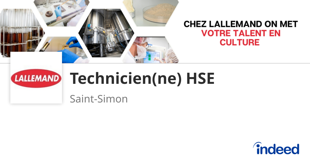 Technicien(ne) HSE - Saint-Simon (15) - Indeed.com