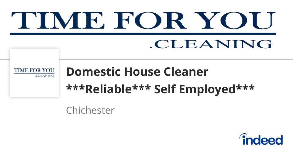 Domestic House Cleaner ***Reliable*** Self Employed*** - Chichester ...