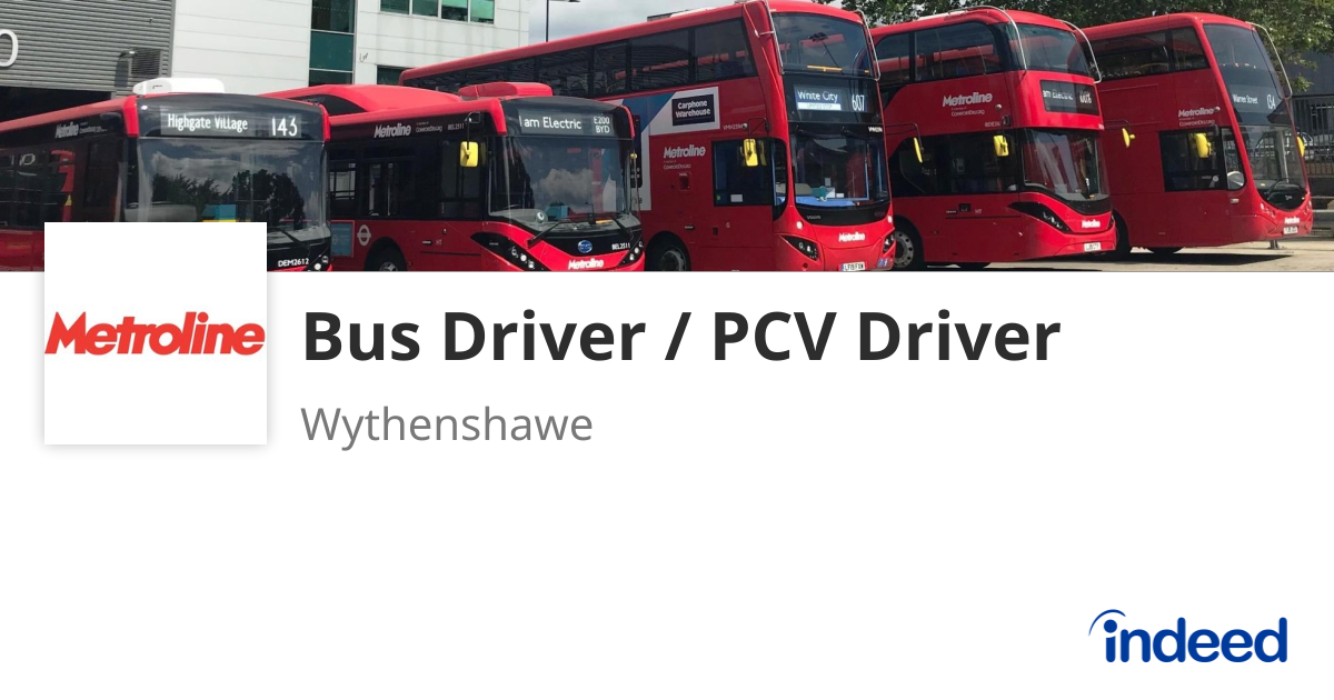 Bus Driver / PCV Driver - Wythenshawe - Indeed.com