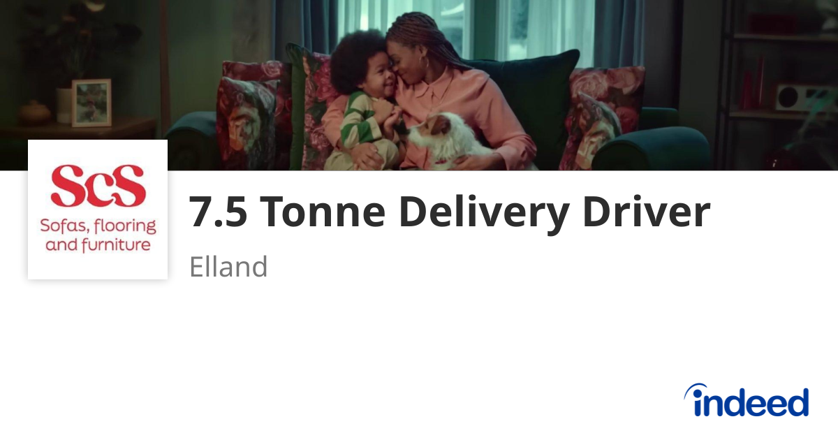 7.5 Tonne Delivery Driver - Elland HX5 9DG - Indeed.com