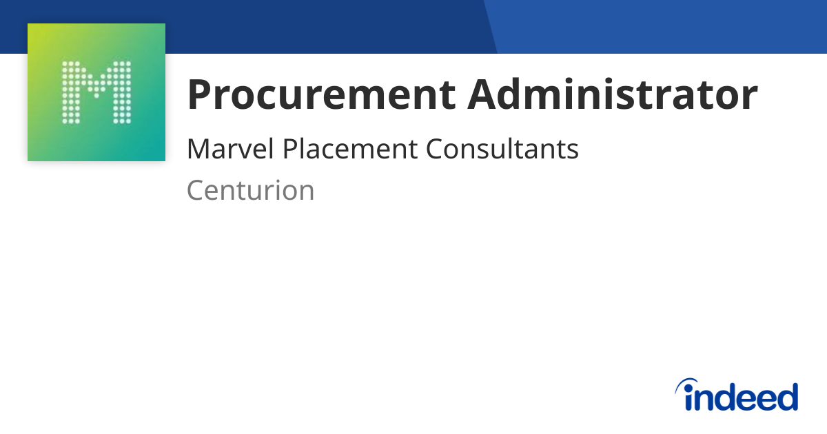 Procurement Administrator - Centurion, Gauteng - Indeed.com