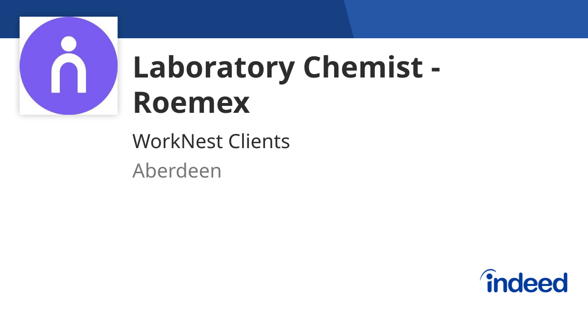 Laboratory Chemist - Roemex - Aberdeen AB12 4YD - Indeed.com
