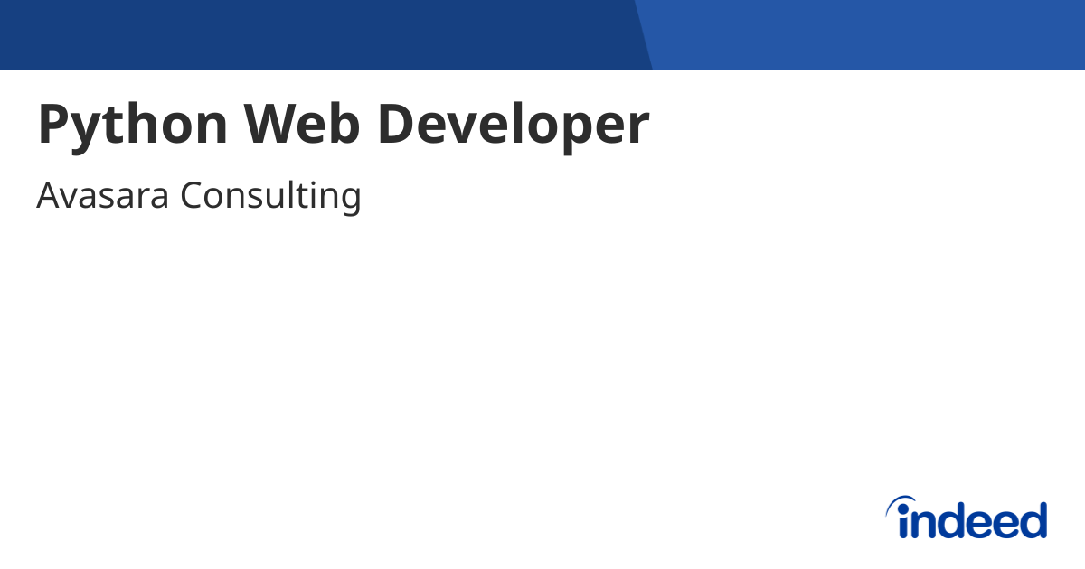 Python Web Developer - Hyderabad, Telangana - Indeed.com