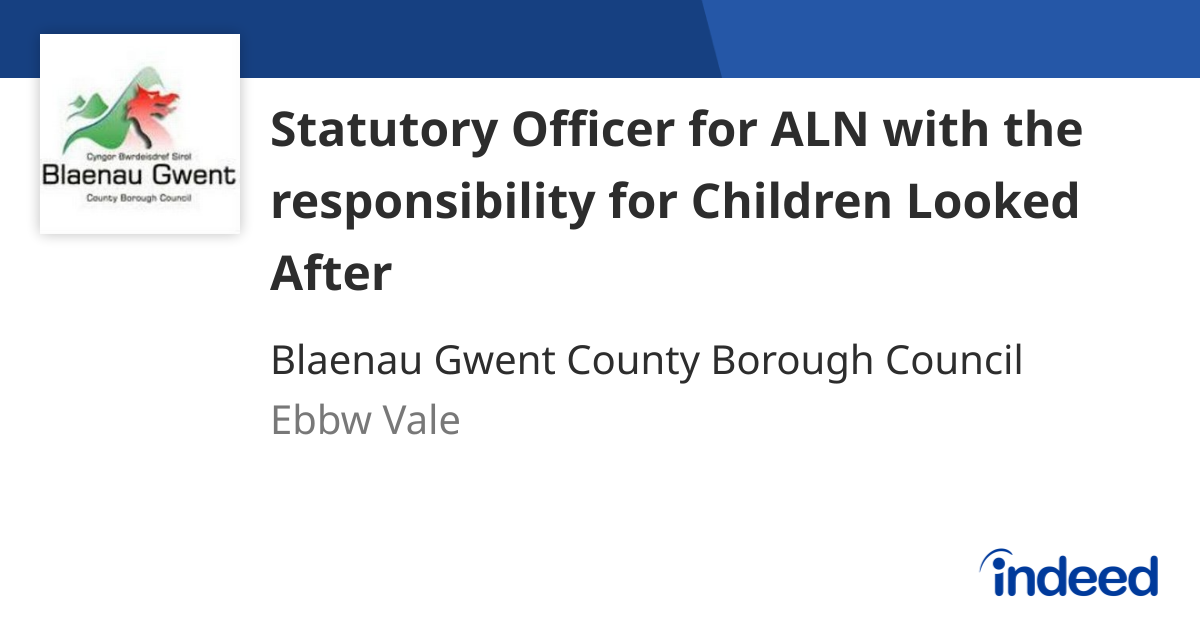 Statutory Officer for ALN with the responsibility for Children Looked ...