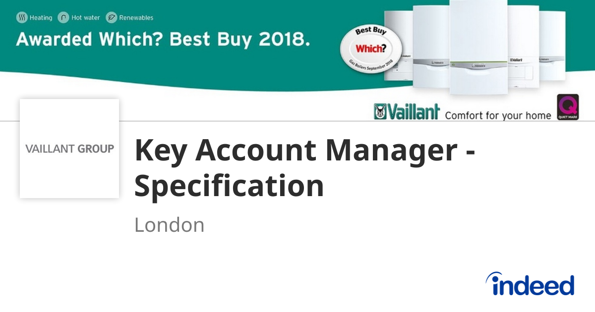 Key Account Manager - Specification - London E1 - Indeed.com