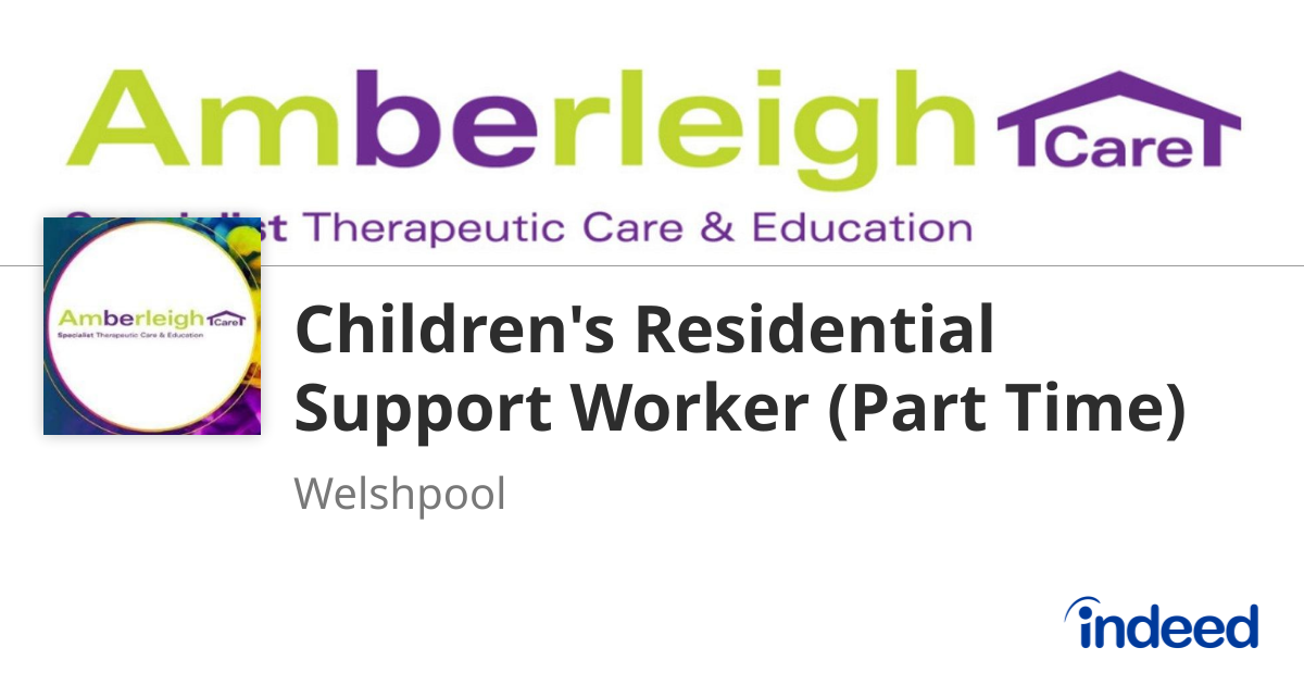 Children's Residential Support Worker (Part Time) - Welshpool SY21 9AF ...
