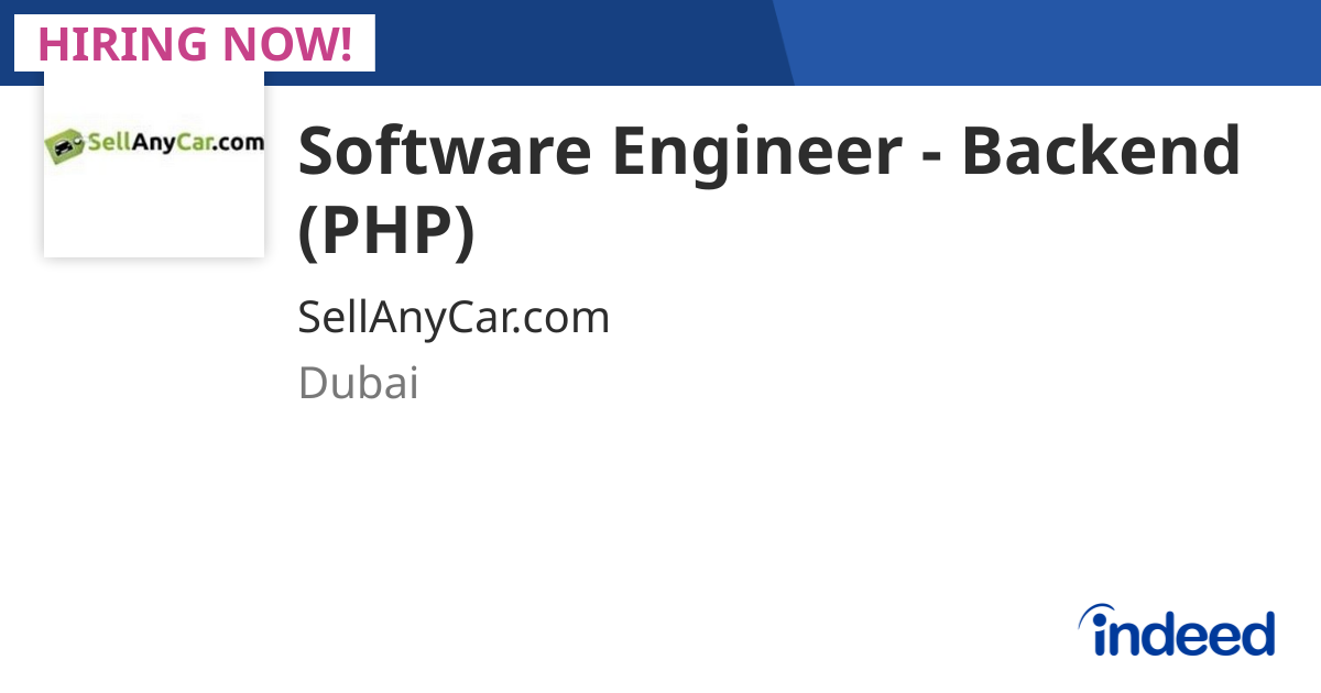 Software Engineer - Backend (PHP) - Dubai - Indeed.com