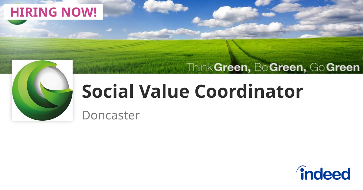 Social Value Coordinator - Doncaster - Indeed.com