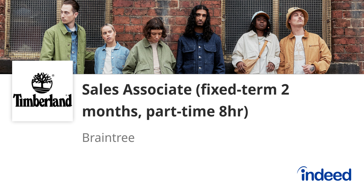 Sales Associate (fixed-term 2 months, part-time 8hr) - Braintree CM77 8YH - Indeed.com