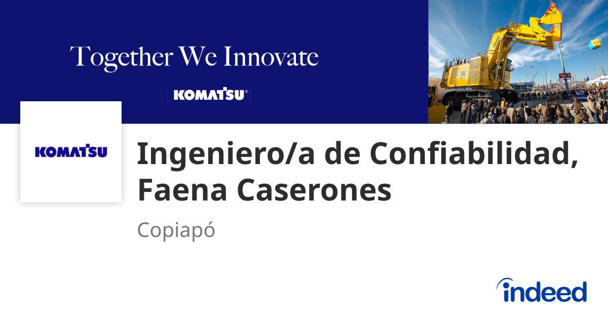 Ingeniero/a de Confiabilidad, Faena Caserones - Copiapó, Atacama ...