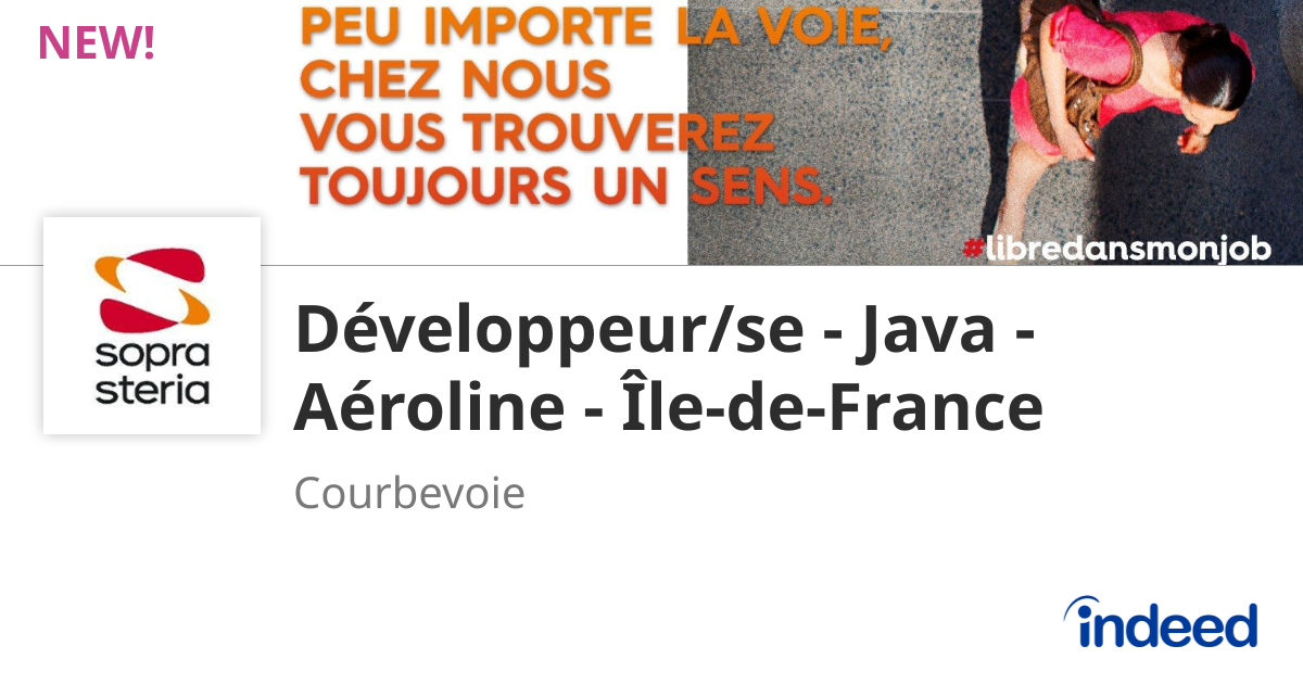 Développeur/se - Java - Aéroline - Île-de-France - Courbevoie (92 ...