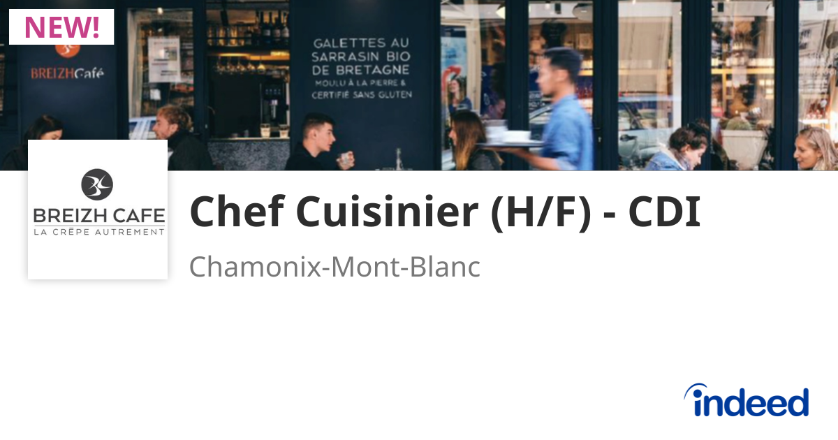 Chef Cuisinier (H/F) - CDI - Chamonix-Mont-Blanc (74) - Indeed.com