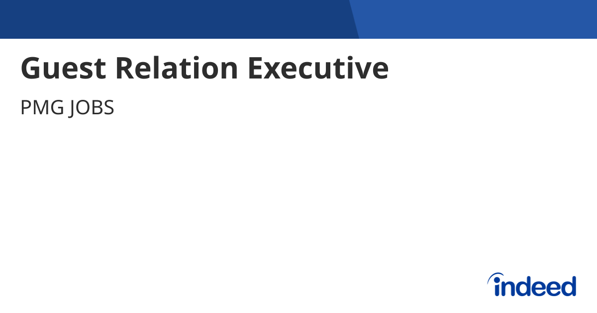 Guest Relation Executive - Hyderabad, Telangana - Indeed.com