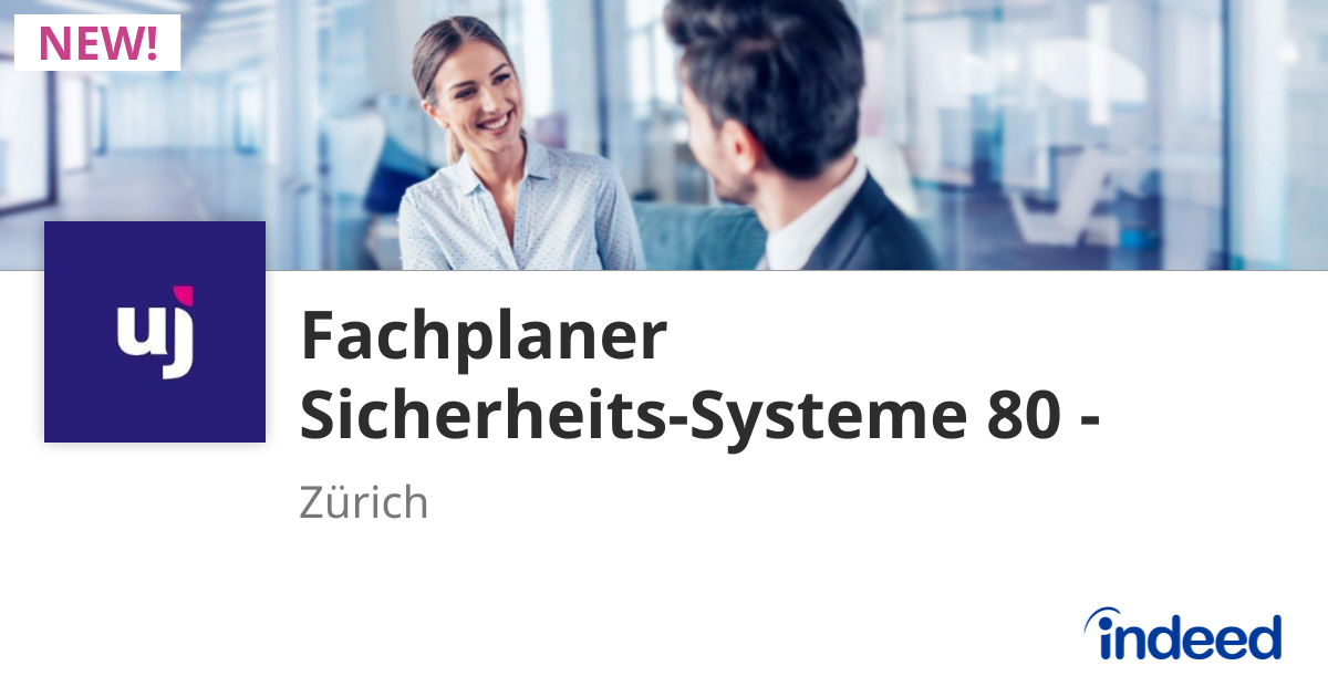 Fachplaner Sicherheits-Systeme 80 - 100% (m/w/d) - 8050 Zürich, ZH ...