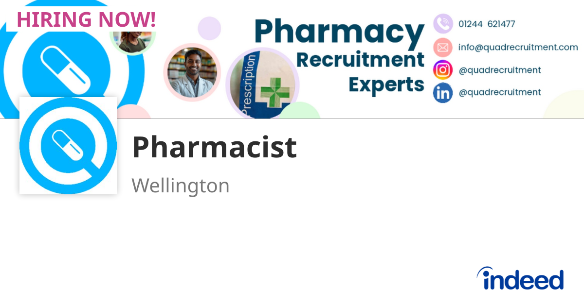 Pharmacist - Wellington - Indeed.com