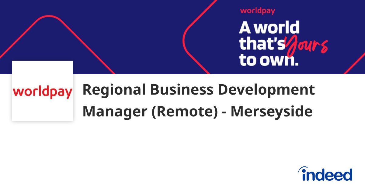 Regional Business Development Manager (Remote) - Merseyside - United ...