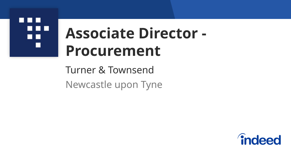 Associate Director - Procurement - Newcastle upon Tyne - Indeed.com