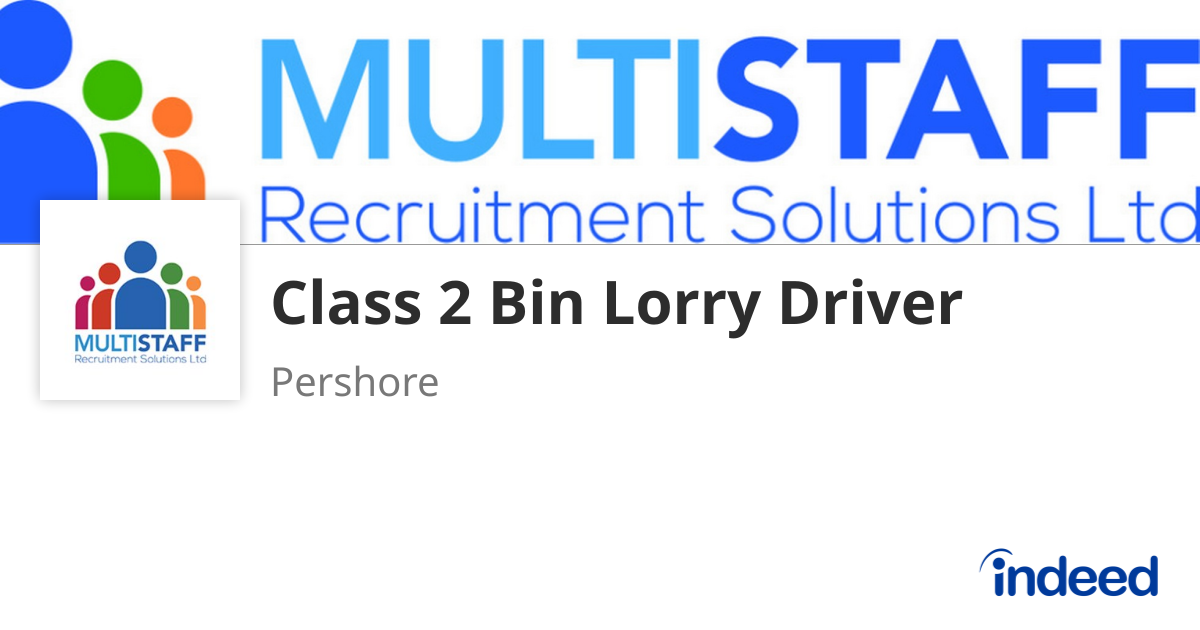 Class 2 Bin Lorry Driver - Pershore - Indeed.com